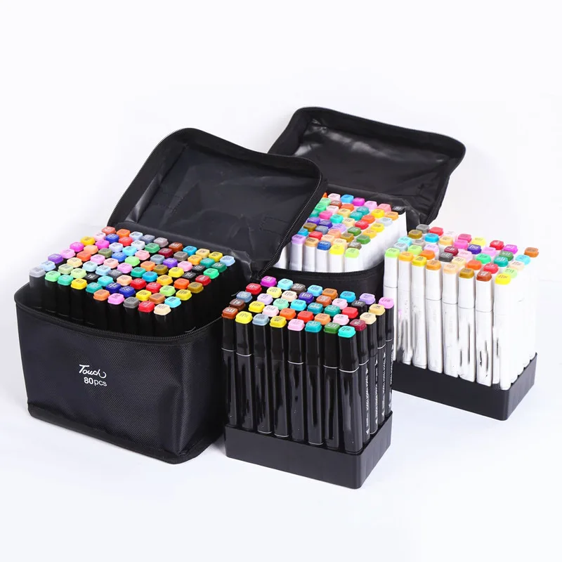 80 Colors Alcohols Markers, Dual Tip Sketch Markers for Adults Kids ...