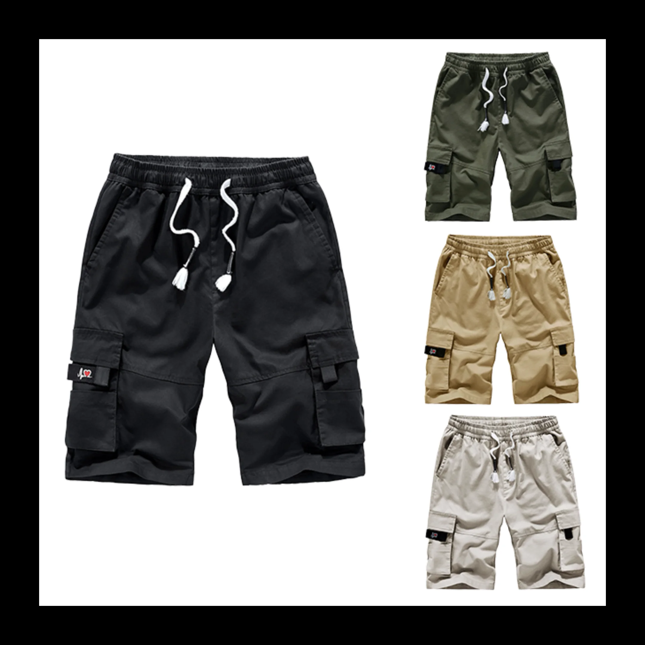 Custom Cargo Shorts Summer Men's Shorts Cotton Cargo Shorts Casual ...