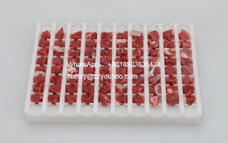 Manual Mutton Beef Chicken Bbq Meat Wear String Threading Making ...