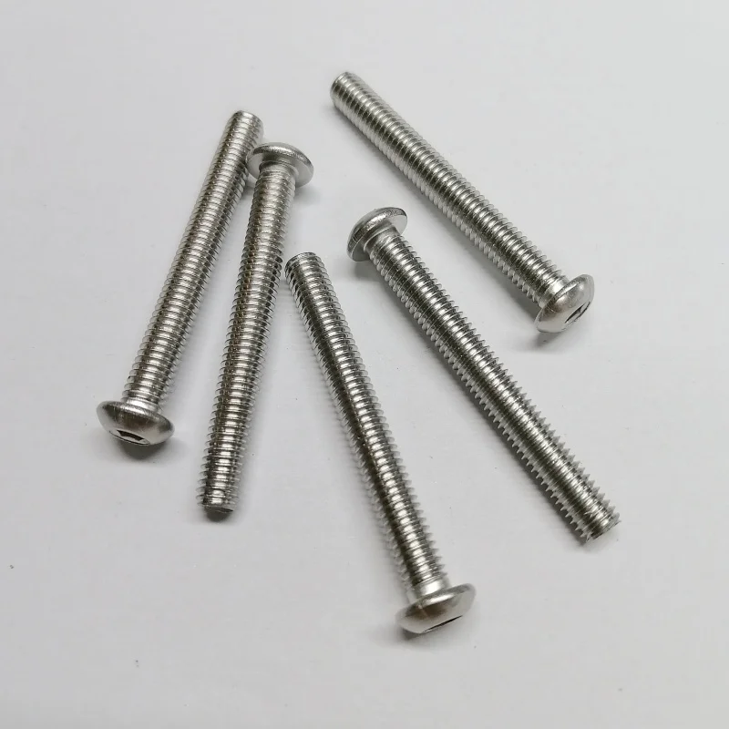 China Fastener Iso 7380 M3 M4 M5 M6 M8 304 Stainless Button Head Allen Bolt - Buy Hole Size M8 ...