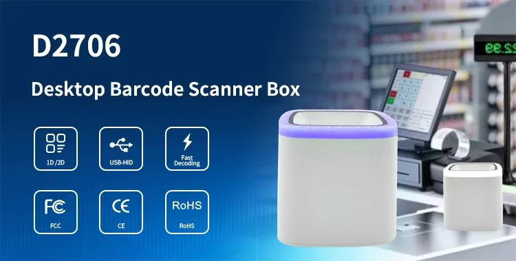 Wholesale Corded Platform Qr Code Scanning Reader Usb 1d 2d Desktop ...