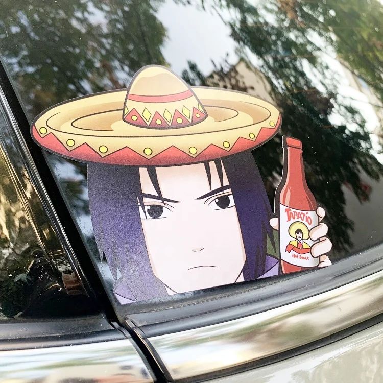 Waterproof Removable Custom Sample Design Window Family Cartoon Peeker ...