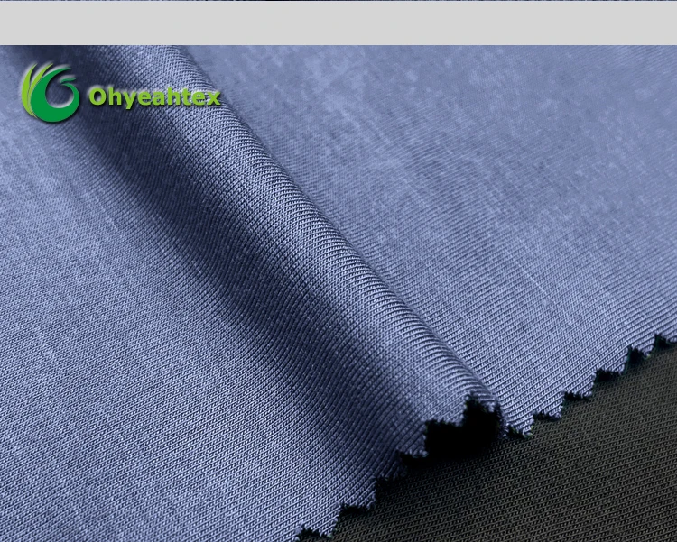Comfortable and Soft 200GSM Wrinkle Resistant Polyester Spandex Running ...