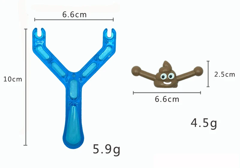 S204 Mini Smiley Face Poop Slingshot Toy Tricky Funny Catapult Poo ...