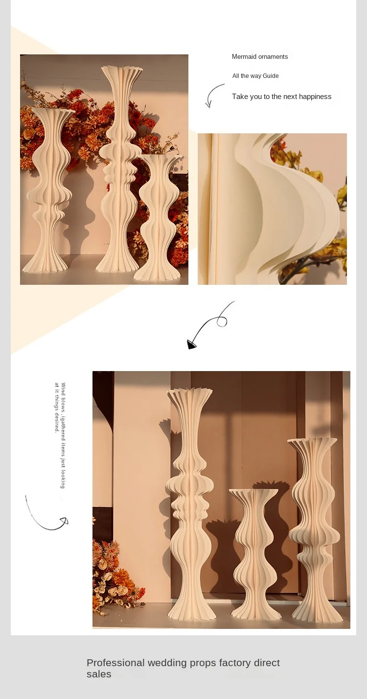 Road Guide Folding Dessert Table Wedding Decoration Booth Props Round ...