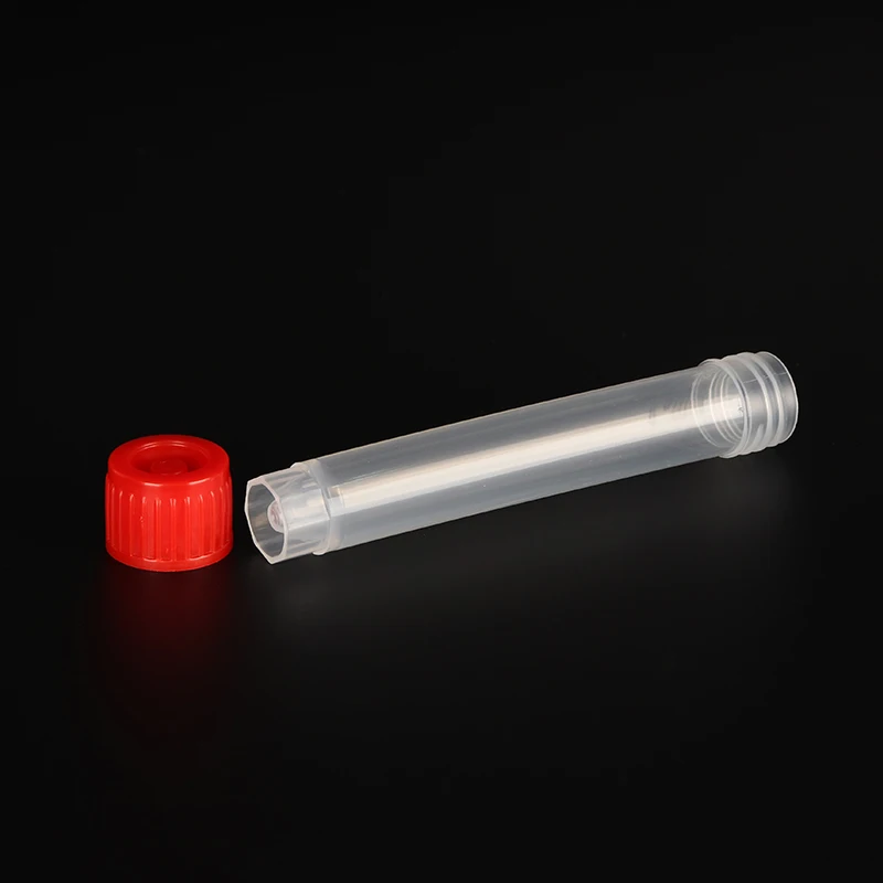 5ml Plastic Pp Test Tubes Screw Caps Small Bottle Vial Storage ...