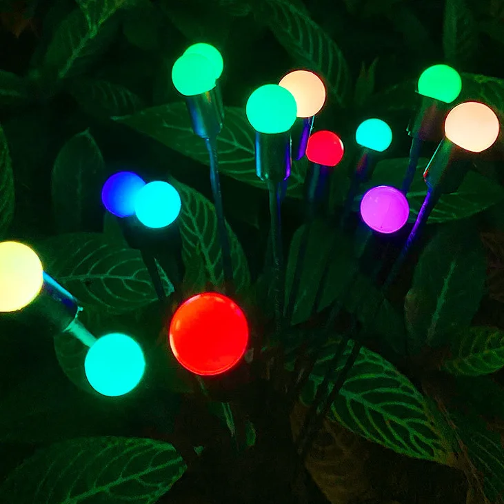 Outdoor Waterproof Solar Firefly Lamp 6/8/10 Heads Led Solar Garden Lights For Courtyard Pathway ...