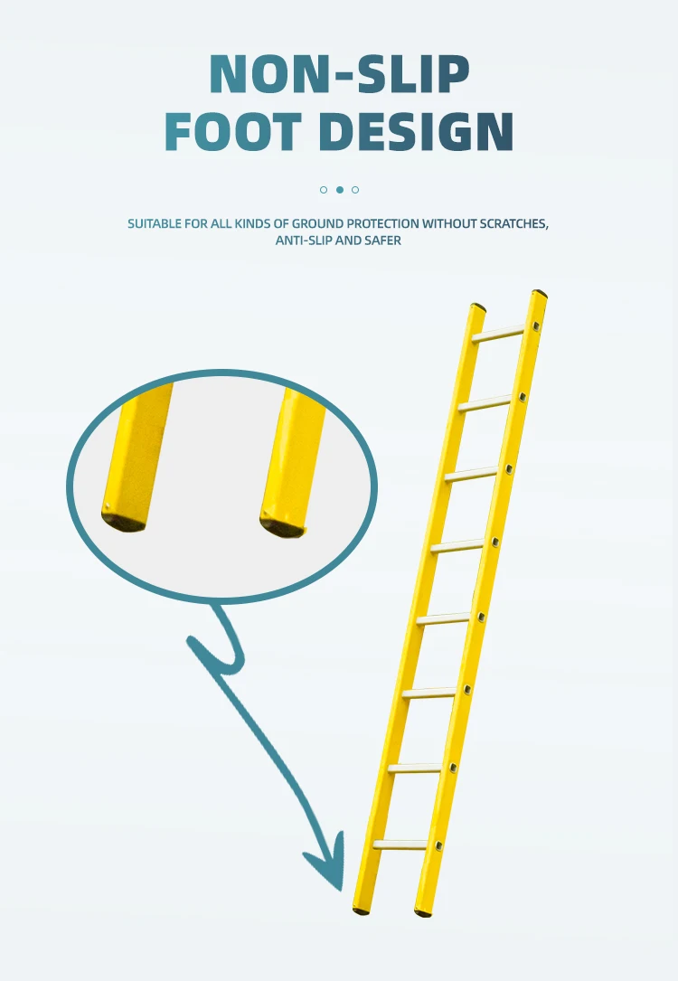 Electrical Work Insulated Ladder 16 ft Fiberglass Ladder Fiberglass ...