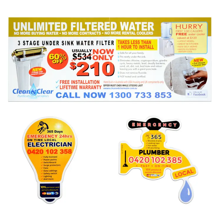 Custom Advertisement Magnet - Promotional Gifts Business Card Paper ...