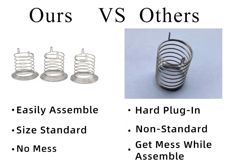 Finewe Custom Battery Pcb Mount Spring Compression Contacts