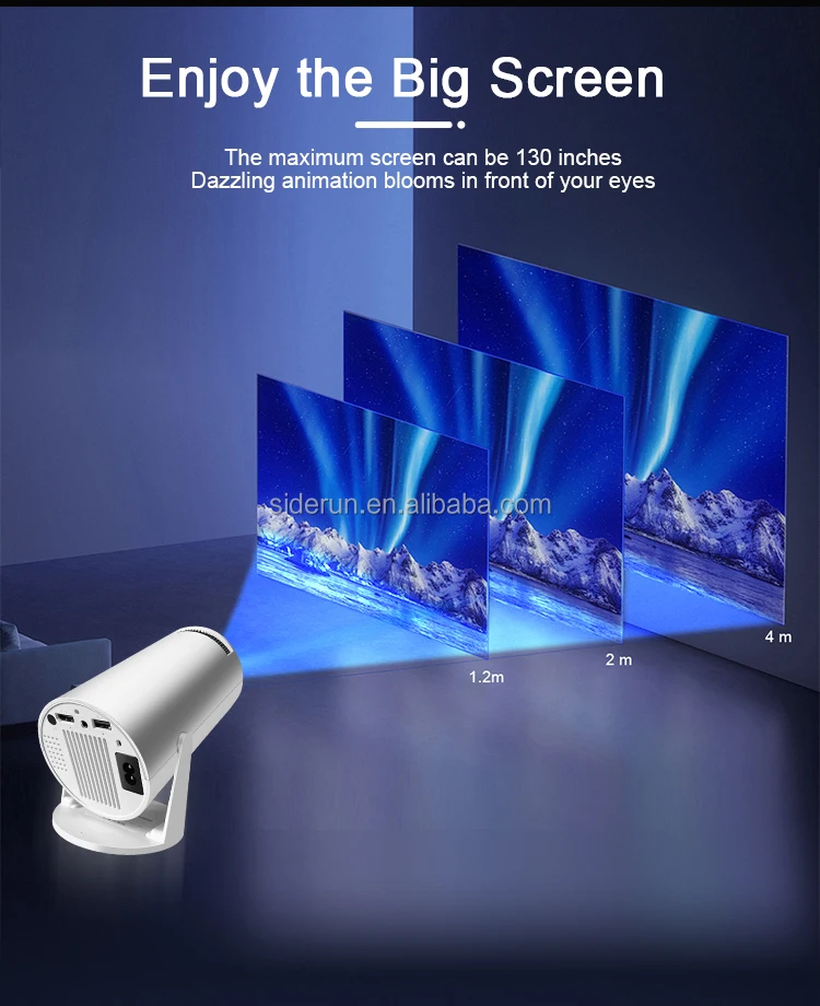 2024 Bi Led Laser 1080p Video Portable Projector 4k Android 11 Tv Box ...