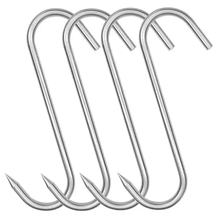 Wholesale Heavy Duty S-hooks Stainless Steel Meat Processing Butcher ...