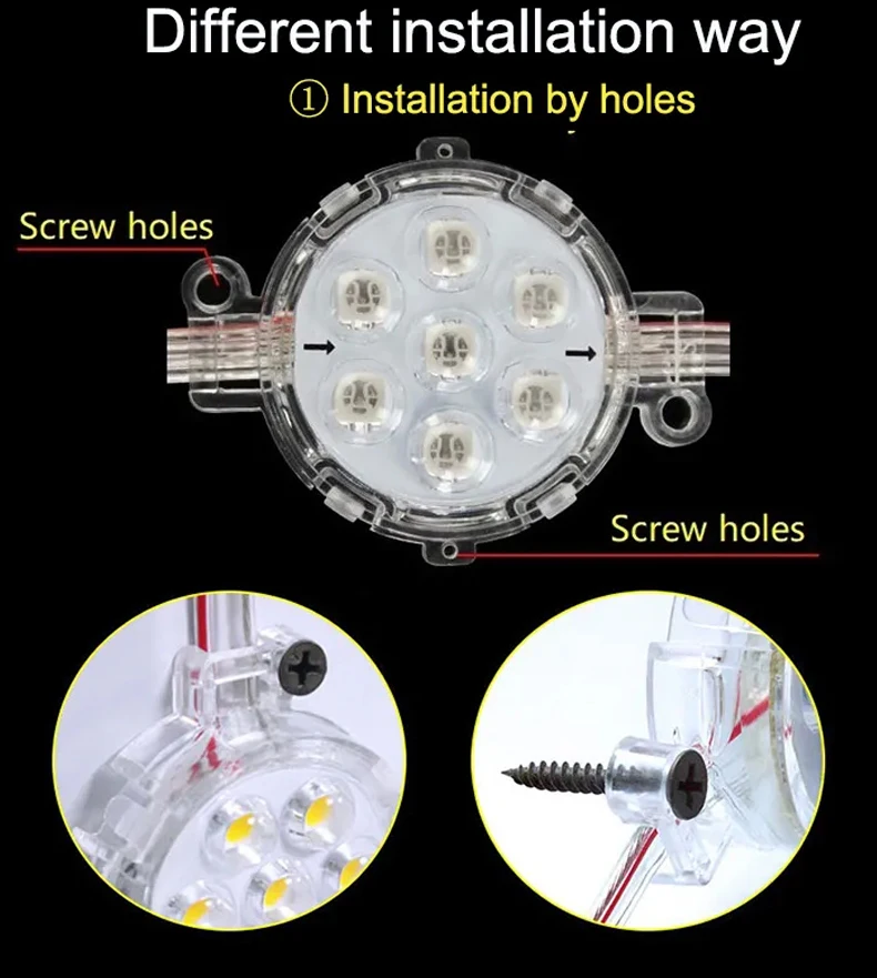 UCS1903 Led Pixel Point Lights Rgb Chasing Color Waterproof Aluminum ...