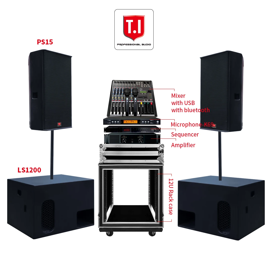 15'' Full Range Speaker With 18'' Subwoofer Outdoor Concert Sound ...