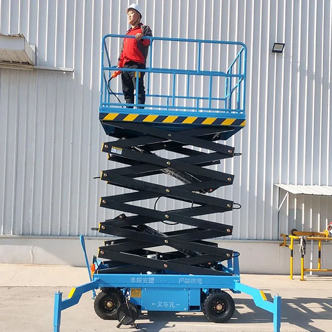 Electric Elevated Mobile Aerial Work Platform Hydraulic Automatic ...
