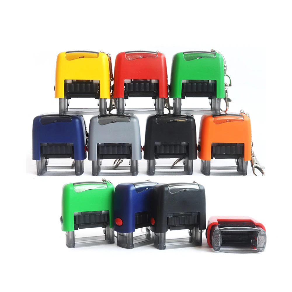 Full Set Mini Pocket Custom Blank Self Inking Stamp Holder for Stamp ...