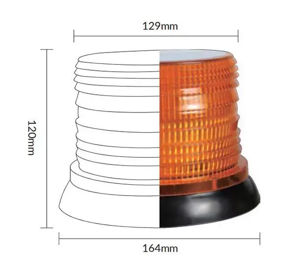 Truck Emergency Tools - LED Rotating Traffic Warning Light