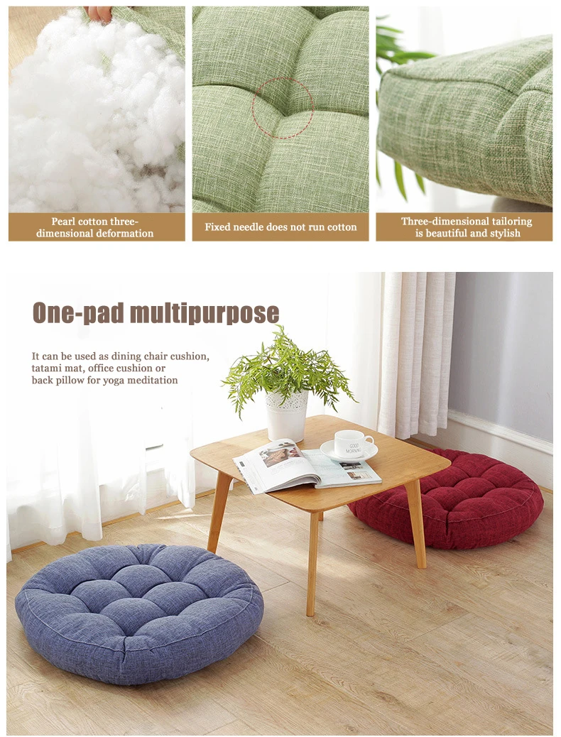 Bohemian Soft Round Chair Pad - Durable & Stylish Cushion