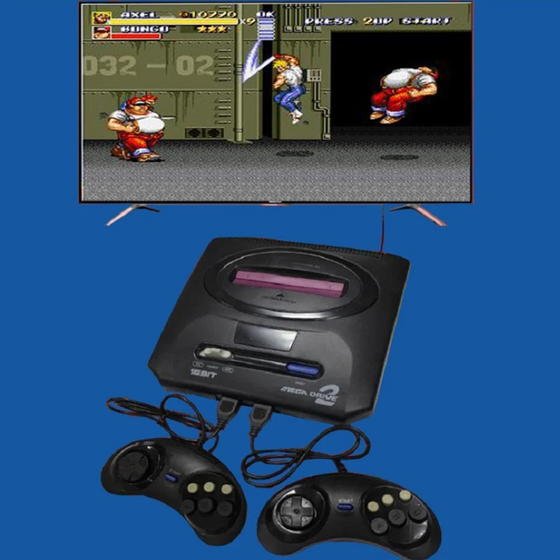 16 Bit Mini Video Tv Game For Segas Md 2 Console Av Output Super ...