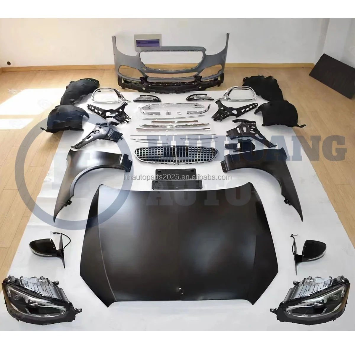 Auto Parts W223 Maybach Style Body Kit for Mercedes Benz W221 Bodykit ...