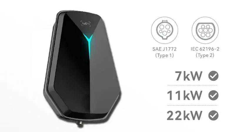 Hici 22kw Ac Ev Charger Wall Box Type 2 Fast Charging Wall-mounted Dc ...