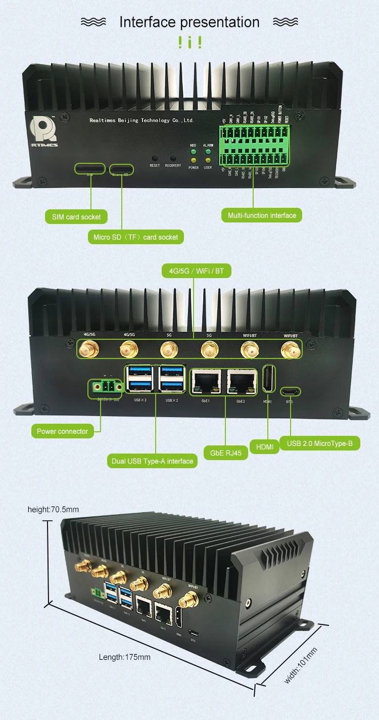 Nvidia Jetson Xavier NX Developer Kit 16 GB Feiyun Smart Box RTSS-Z604 ...