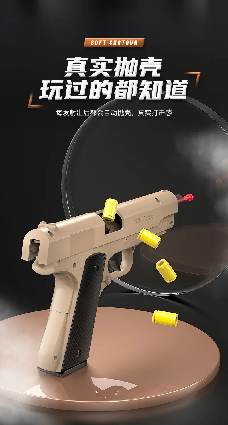 New Listing 1911 Automatic Pistol Projectile Cartridge Toy Gun ...