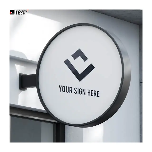 70cm Custom Backlit Sign Led Circle Double Sided Light Box Sign Circle ...