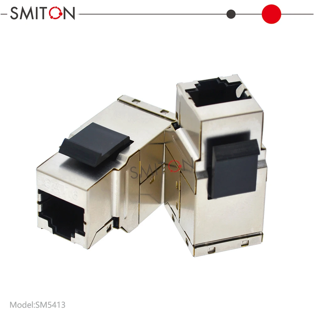 Shielded Straight Through Cat6a Rj45 Keystone In-line Coupler - Buy ...