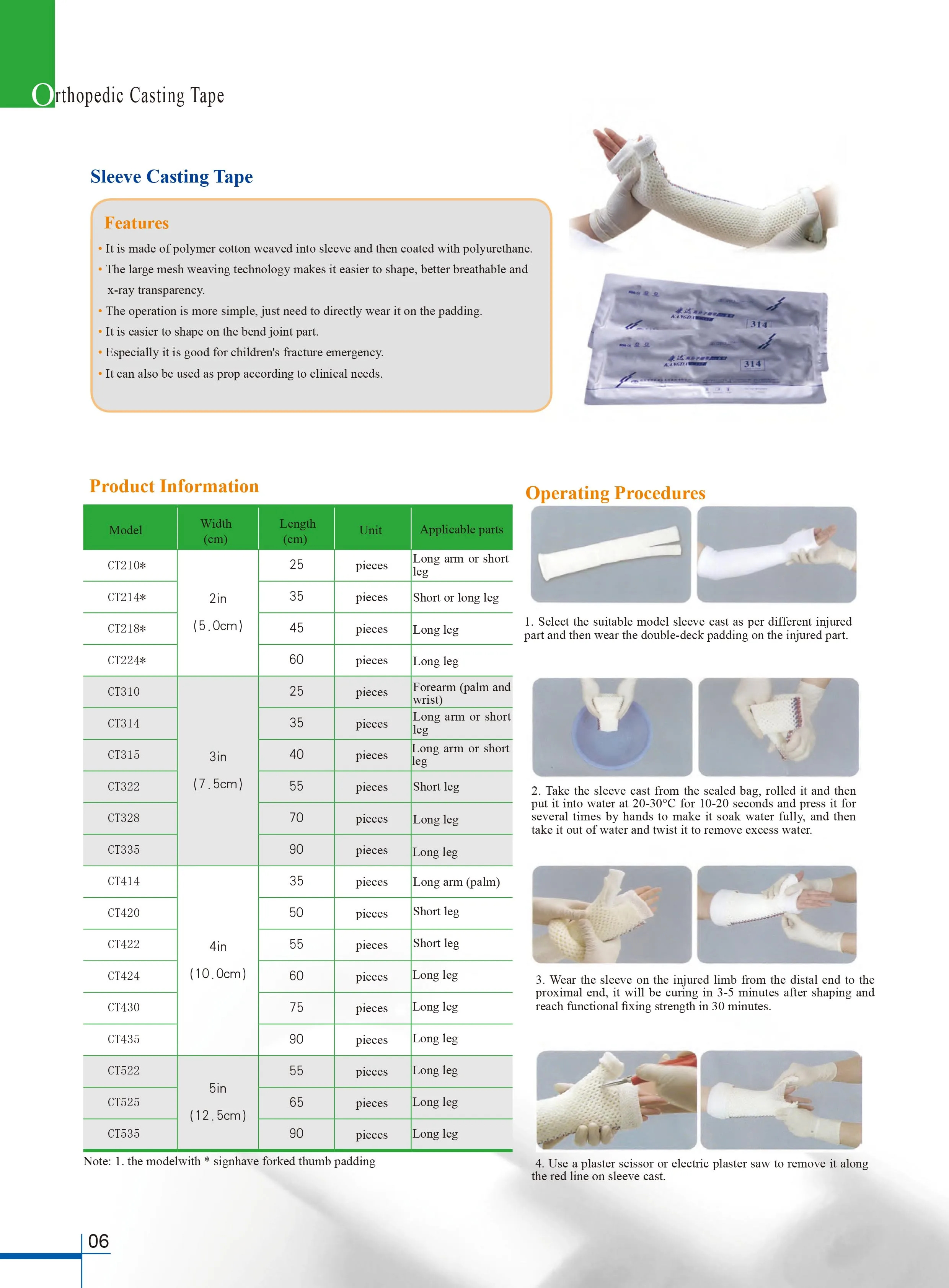 Surgical Fracture Supply - Orthopedic Cast Sleeve Hm Cast