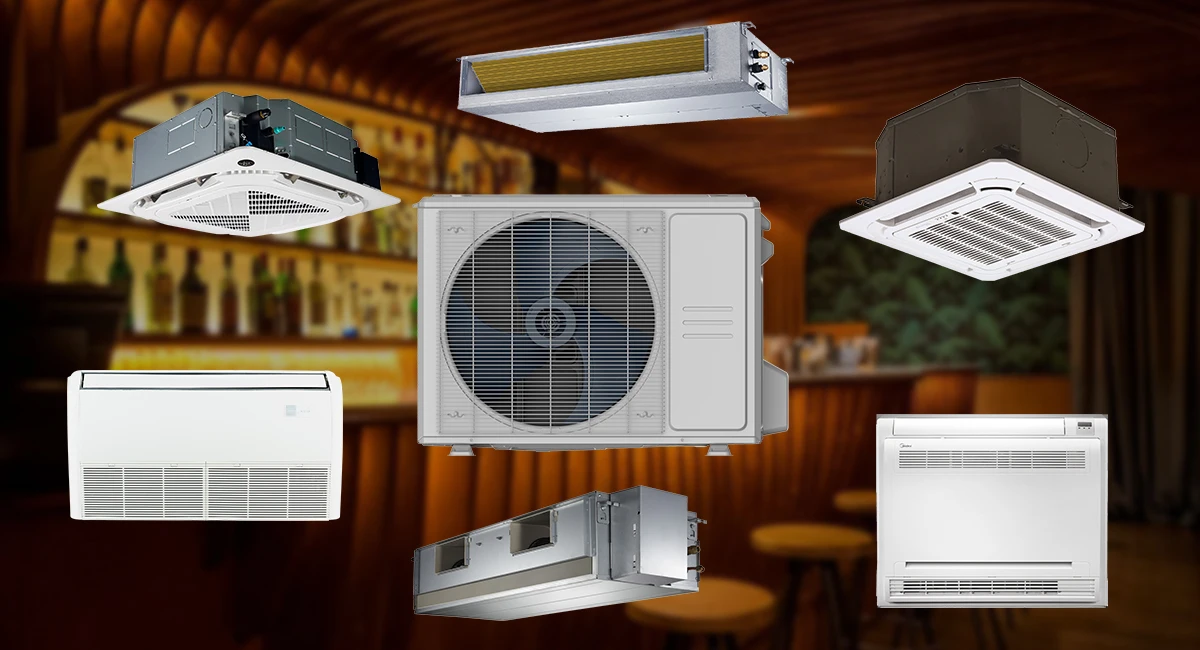 Low Power Consumption Light Commercial Multi Single Zone Split Air ...