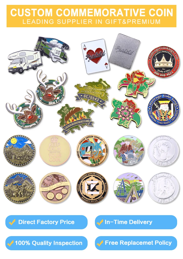 Custom Metal 3d Commemorative Blanks Brass Gold Silver Custom Challenge ...