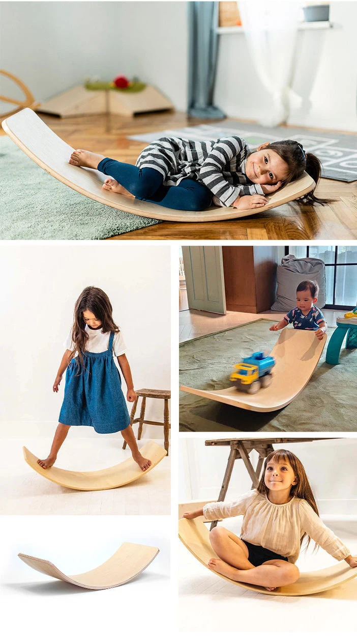 Wooden Balance Toys Balance Board Wobble Board for Kids Toddlers ...