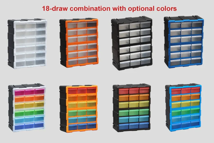 Multifunctional Small Parts Organizer 40 Drawer Stackable Storage Box ...