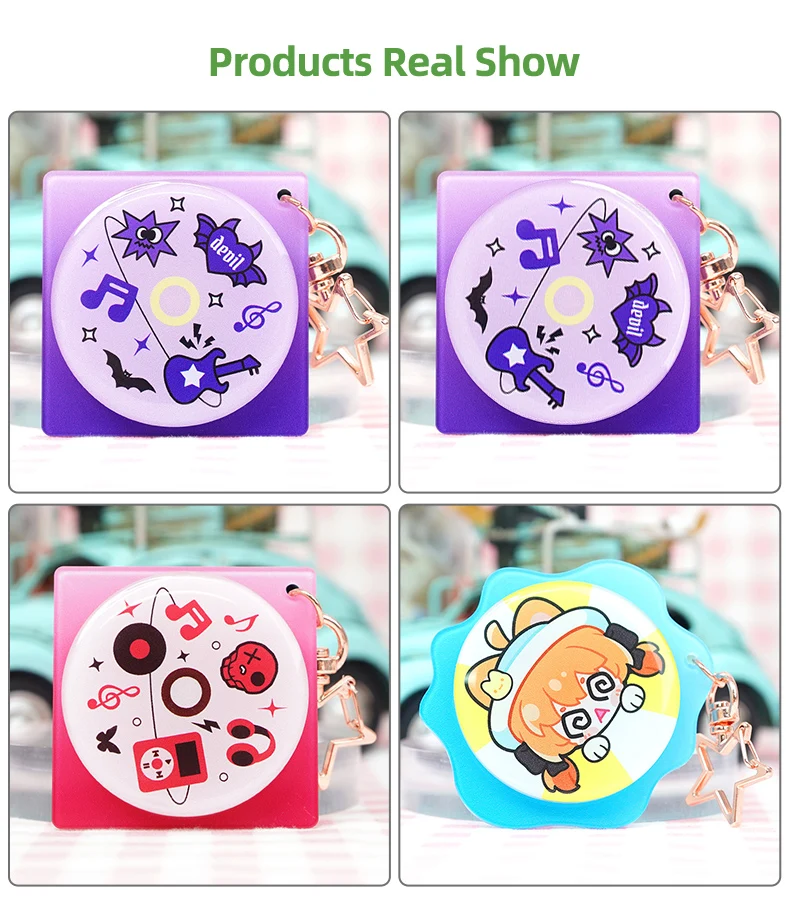 Custom Anime Acrylic Keychain Charm - Double Rotating ODM