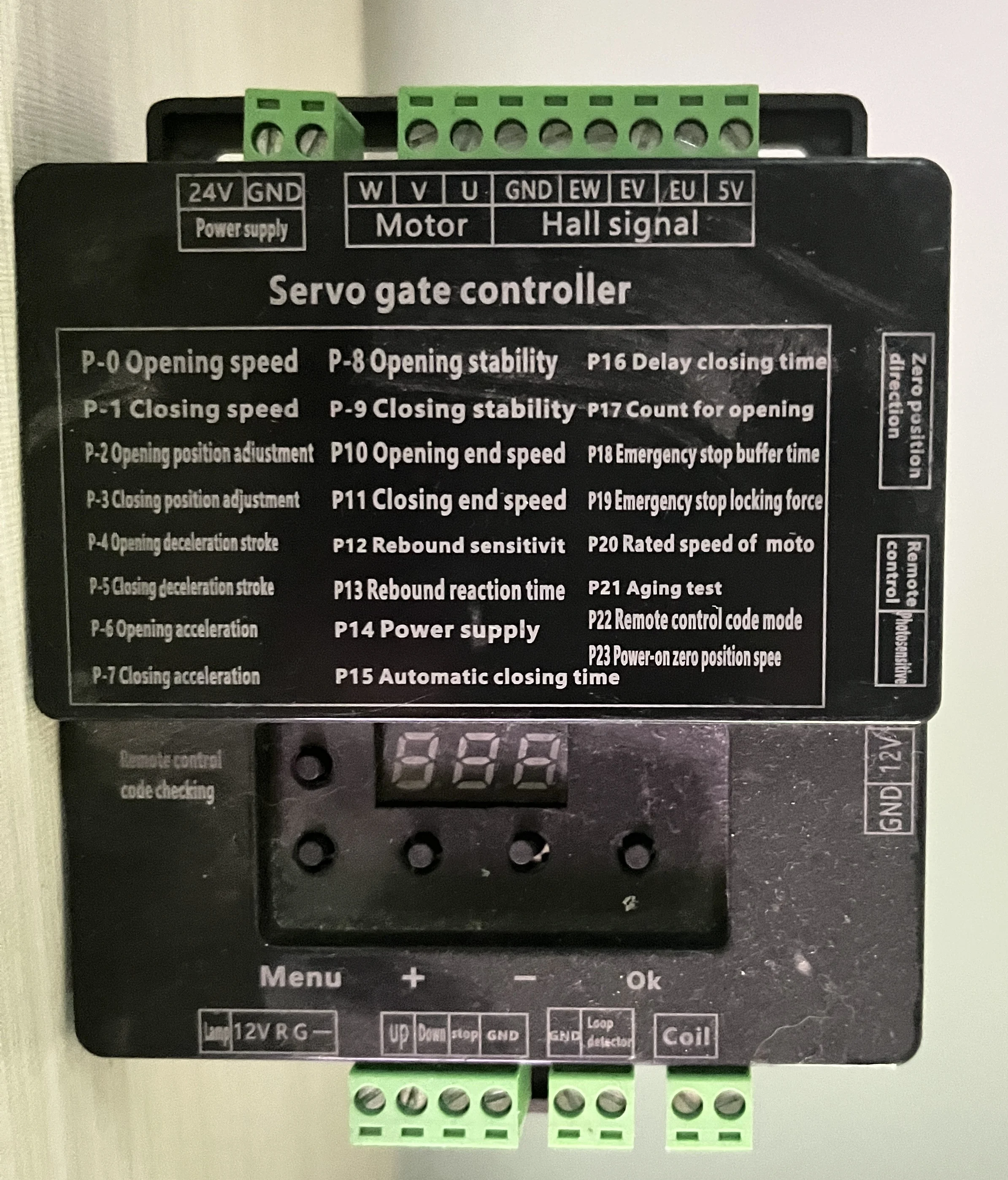 BLDC High Speed Barrier Gate Controller, Boom Barrier Control Panel ...