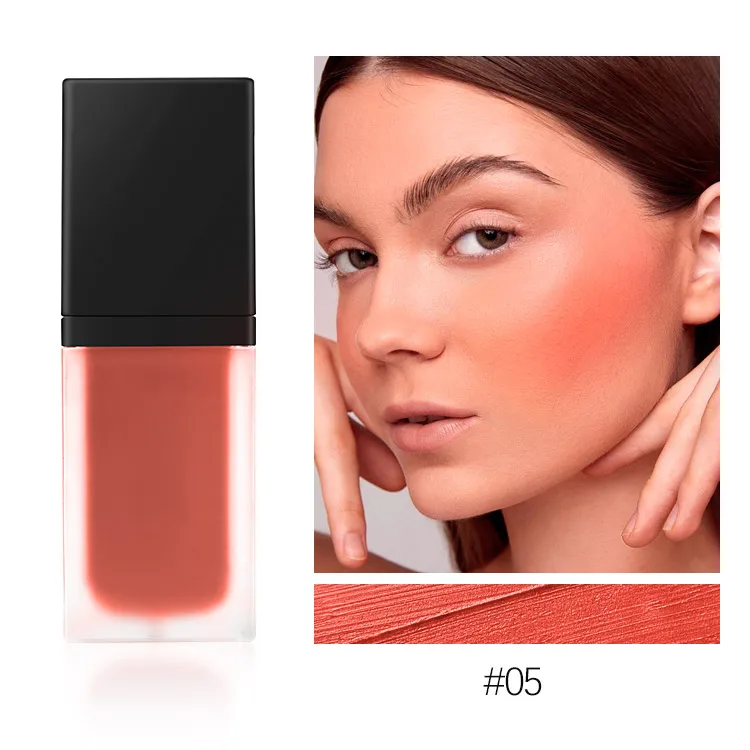 Natural Glow Smudge Proof Cheek Blusher Custom Vegan Pink Cream Liquid ...