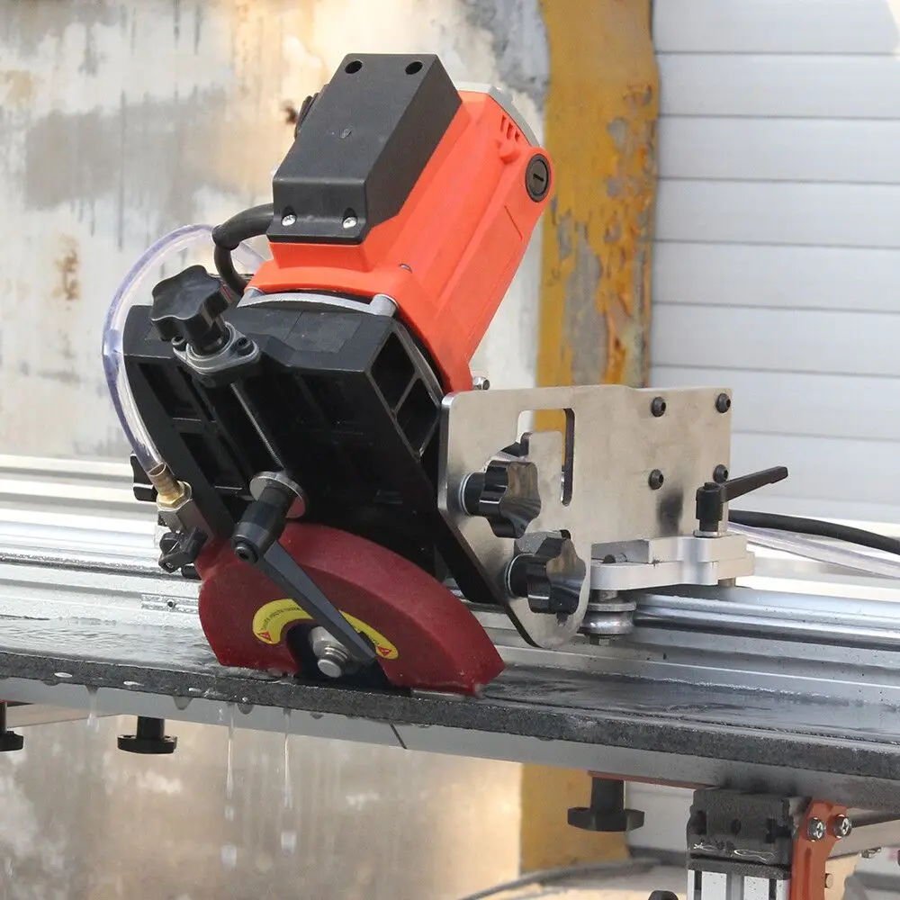 Raizi 45 Degree Electric Wet Miter Saw for Stone, Granite, Marble ...