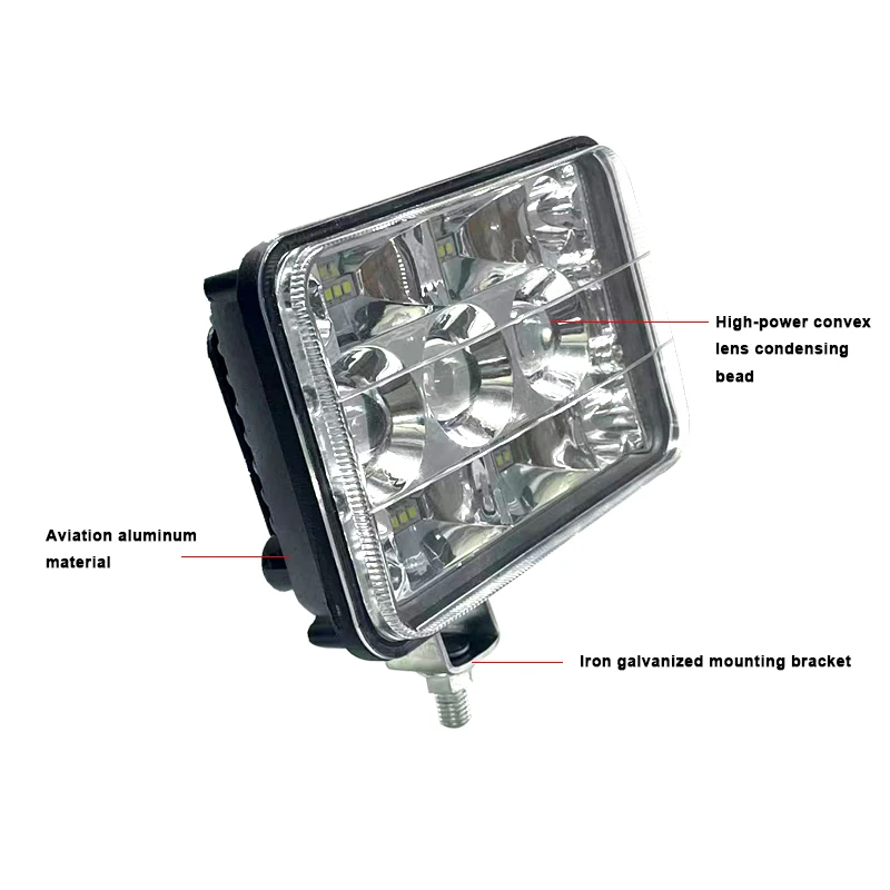 Convex Lens Laser Light Car Accessories Square Led Headlight 4x6 Inch ...