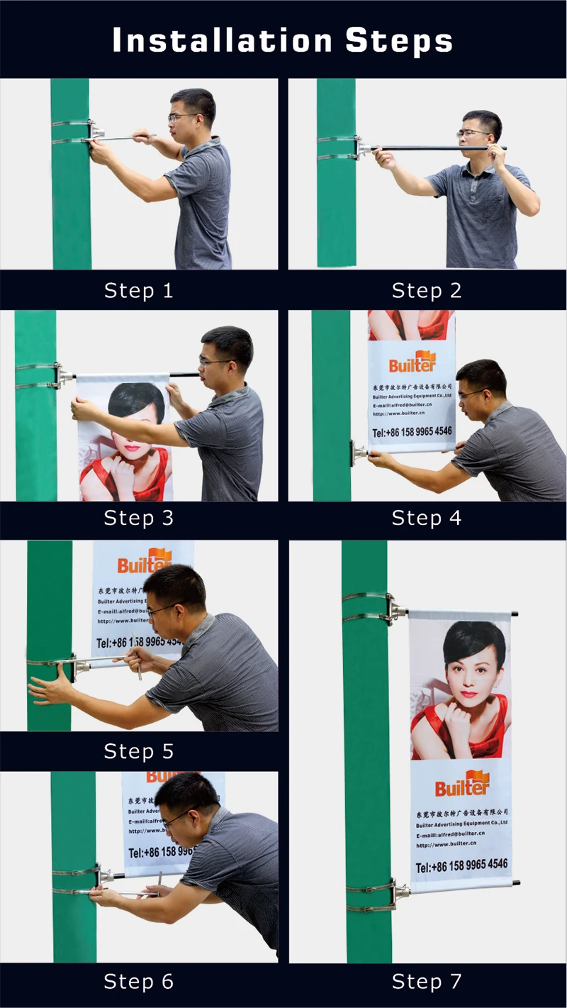 Street Light Pole Advertising Banner Bracket - Buy Banner Brackets ...