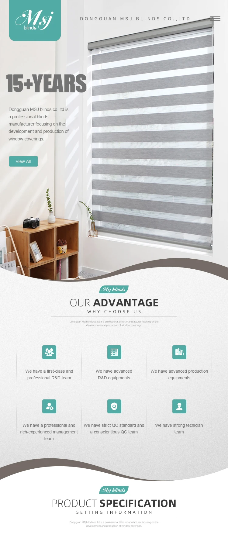 Motorized Remote Control Google Home Alexa Smart Automatic Day and Night Roller Shade Electric ...