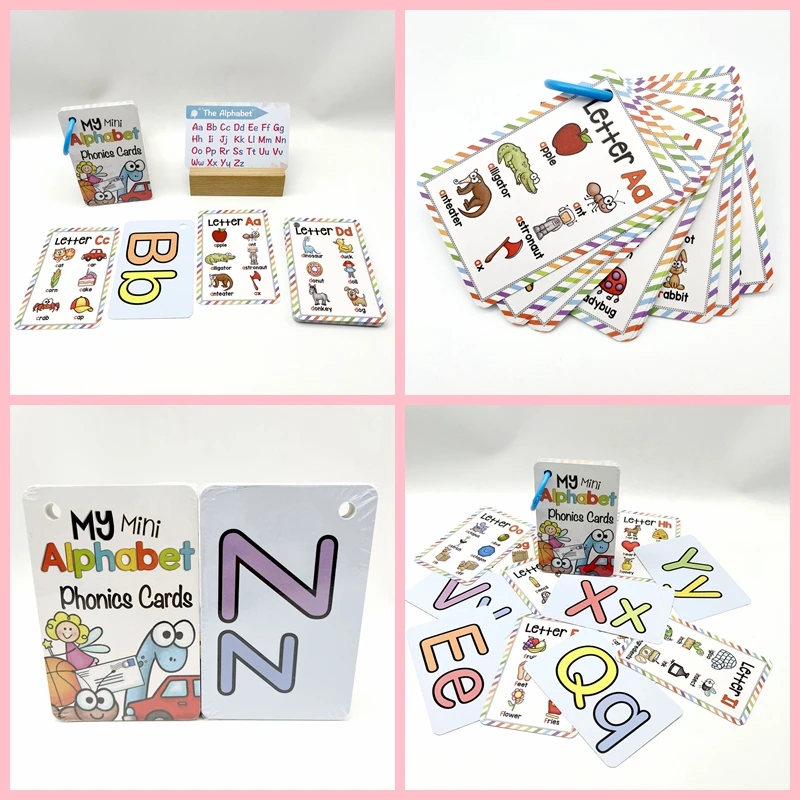 Wholesale Waterproof Montessori Alphabet Phonics Flash Cards For Kids ...