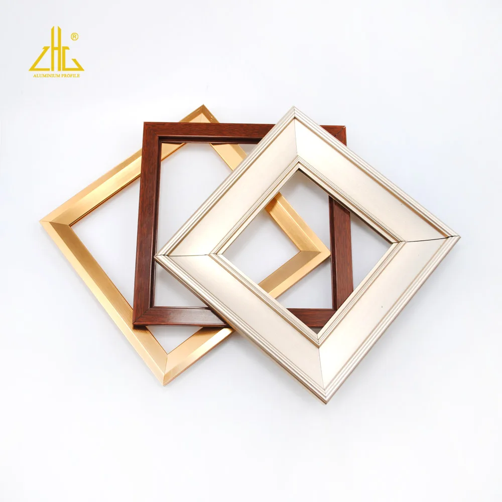 Noble Golden Brushed Aluminum Picture Frames - New Design