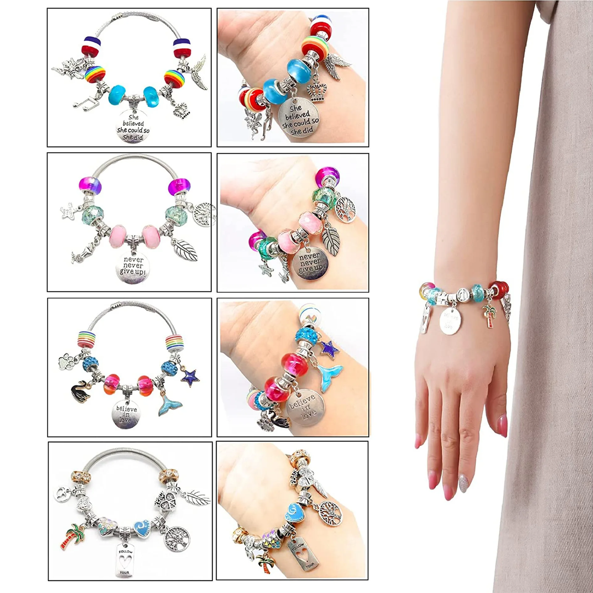 RTS Wholesale DIY Charm Bracelet Making Kit for Kids