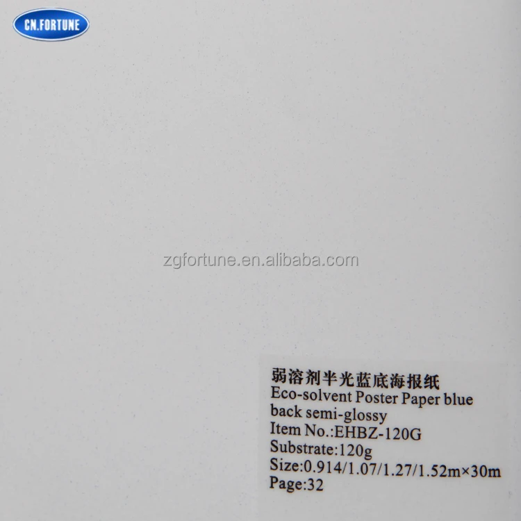 Cheap Price Poster Paper Blue Back Poster Paper for Eco Solvent Printing