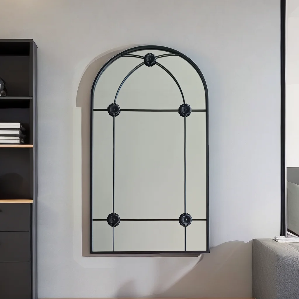 Wholesale Minimalist Unbreakable Black Arched Spiegel Large Living Room ...