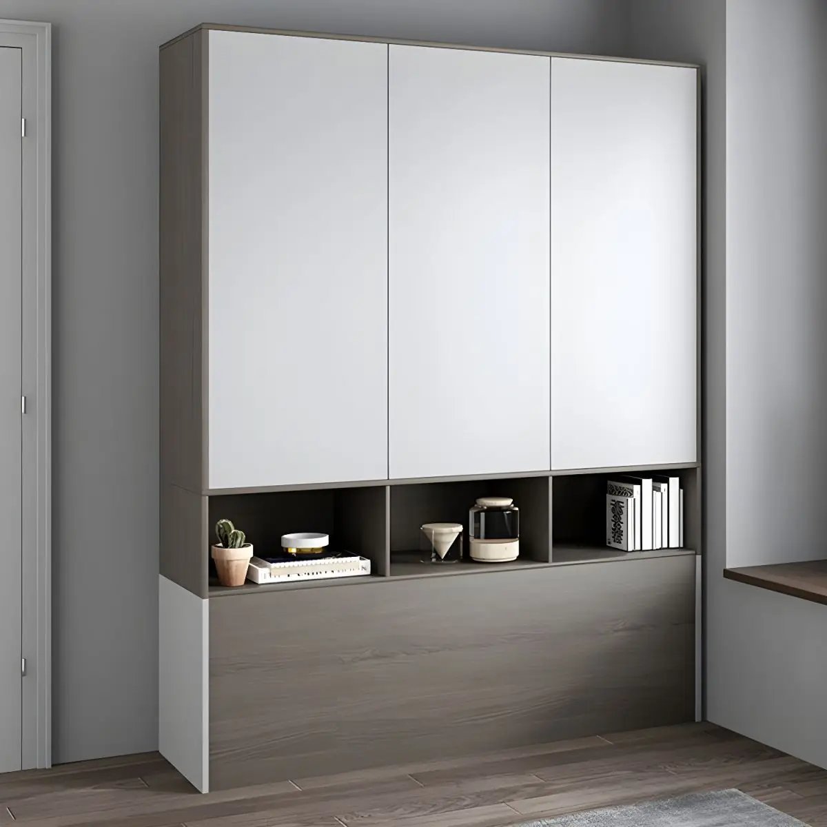 Modern Custom Small Design Single 2 Door White Baby Kids Latest Cabinet ...