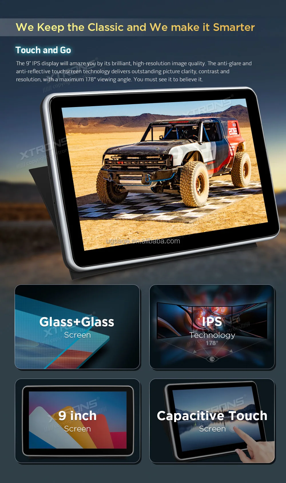 Xtrons 9" Car Radio Android 12 For Mercedes-benz Ml Gl Class W166 X166 ...