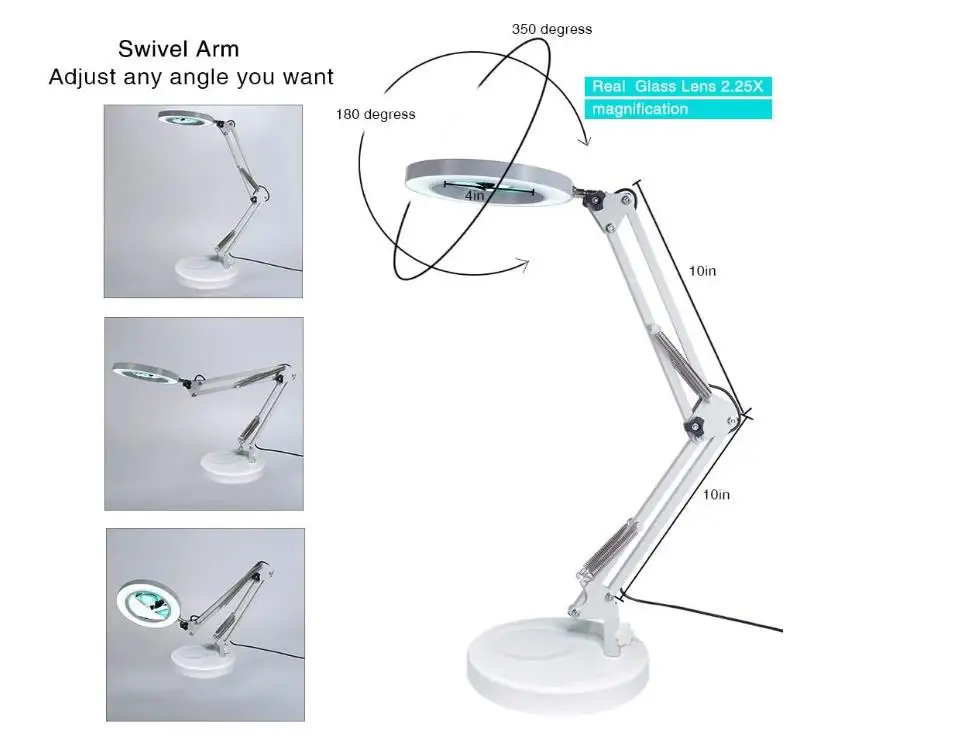 Luxury Science Laboratory Overhead Desk Led Lamp - Eye Protection