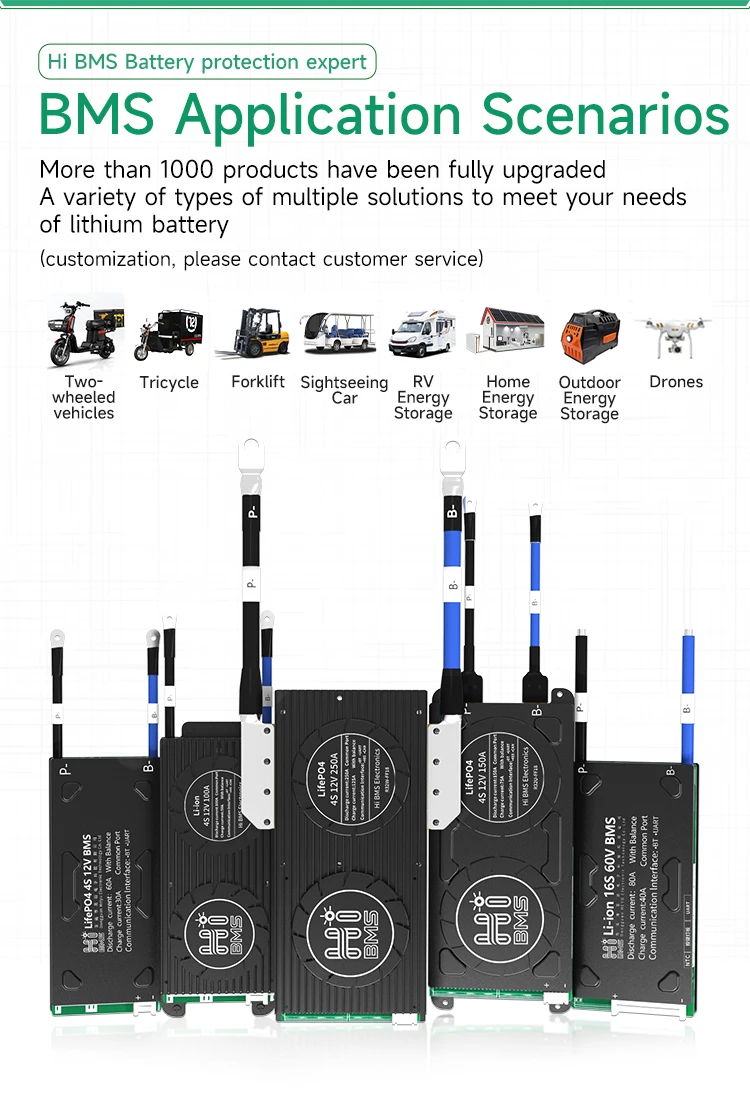 Bms 144v Daly Bms 4s 12v 250a 5a Active Balancer Lifepo4 16s Jbd Bms 4s ...